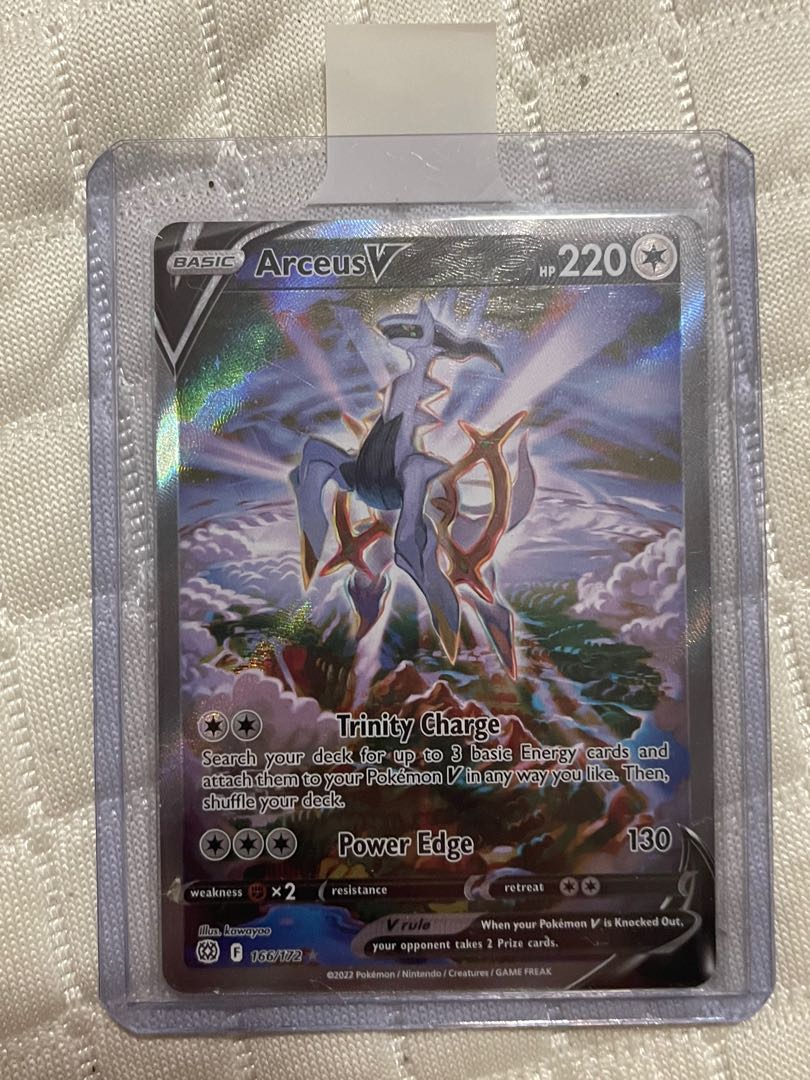 Pokemon Arceus v (AA) - brilliant Stars (166/172), Hobbies & Toys, Toys ...