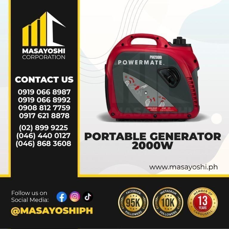 Powermate Inverter Generator 2000W | PM2000i | Powermate | Generator ...