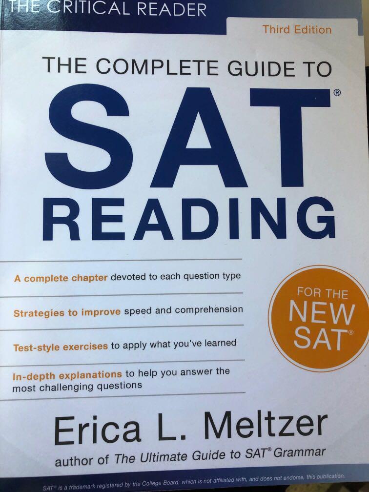SAT Reading ( SATs ) The Complete Guide to SAT Reading - 3rd Edition by ...