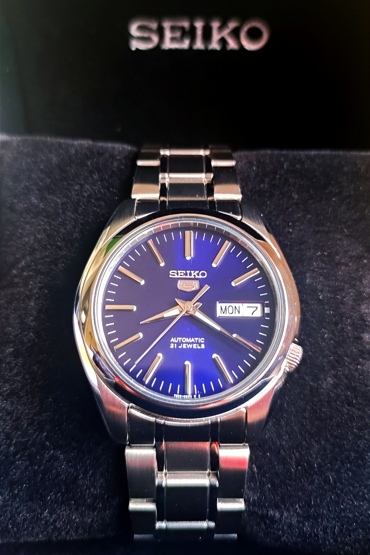 Seiko 5 SNKL43 Blue Dial, Men's Fashion, Watches & Accessories, Watches ...