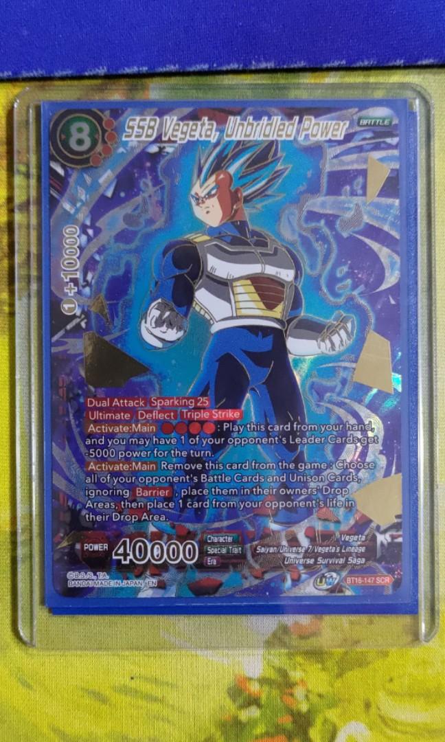 SSB Vegeta, Unbridled Power SCR, Hobbies & Toys, Toys & Games on Carousell