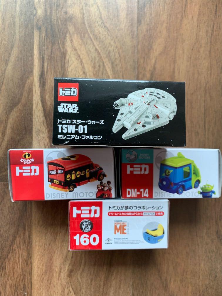Takara Tomy Millennium Falcon, Minion/Stuart, Incredible, Toy Story ...