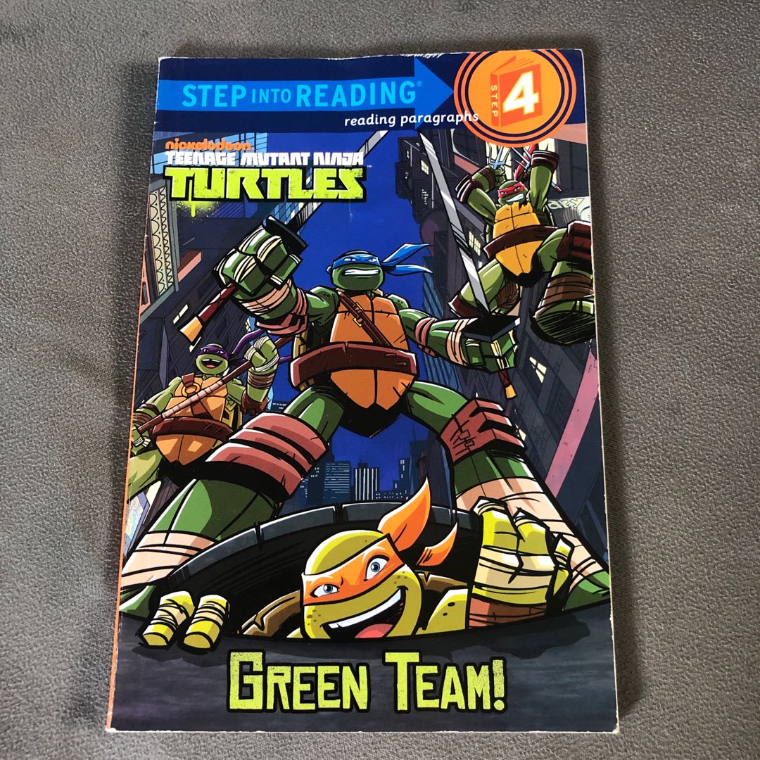 Teenage Mutant Ninja Turtle level 4 reading book, Hobbies & Toys, Books ...