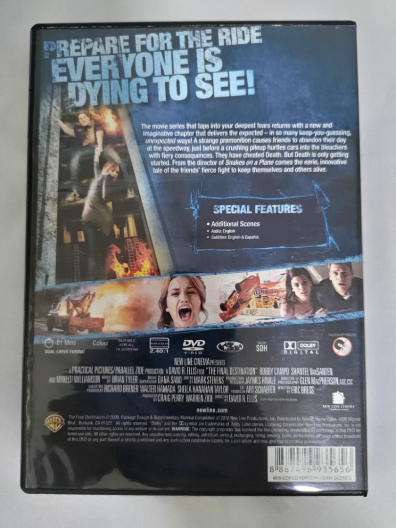 THE Final Destination DVD movie, Hobbies & Toys, Music & Media, CDs ...