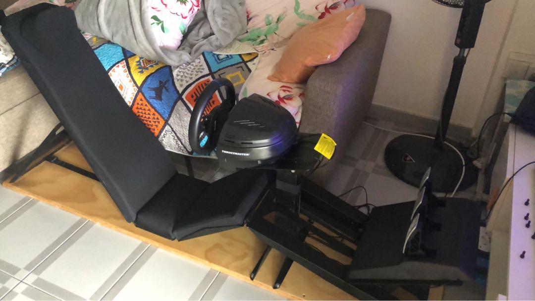 Thrustmaster T300rs gt + T-LCM + Frenchie co rig, Video Gaming, Gaming ...