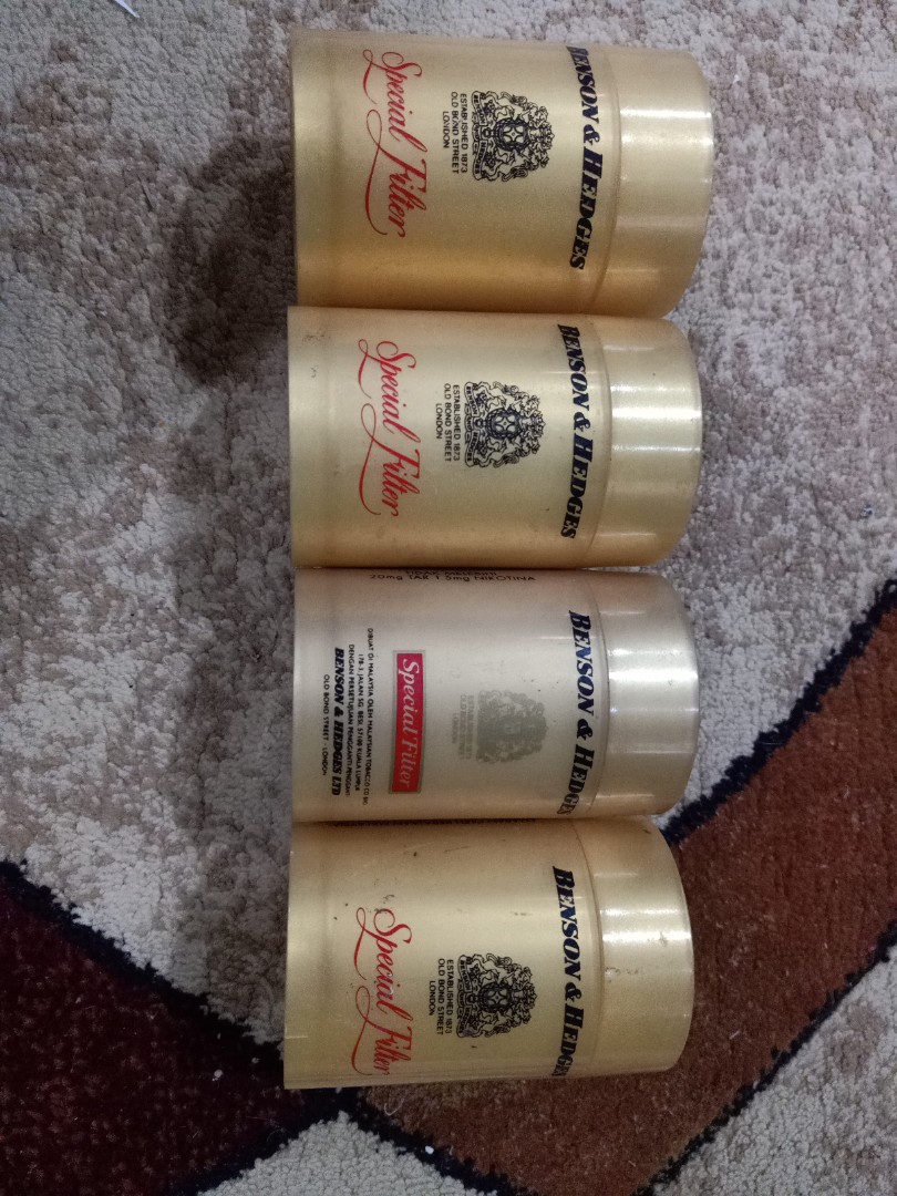 tin rokok lama - benson & hedges plastik, Hobbies & Toys, Collectibles ...