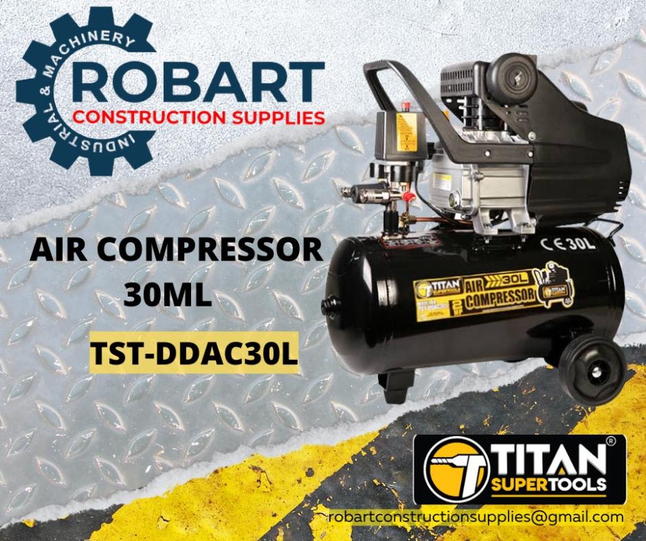 TITAN AIR COMPRESSOR 30L, Commercial & Industrial, Construction Tools ...