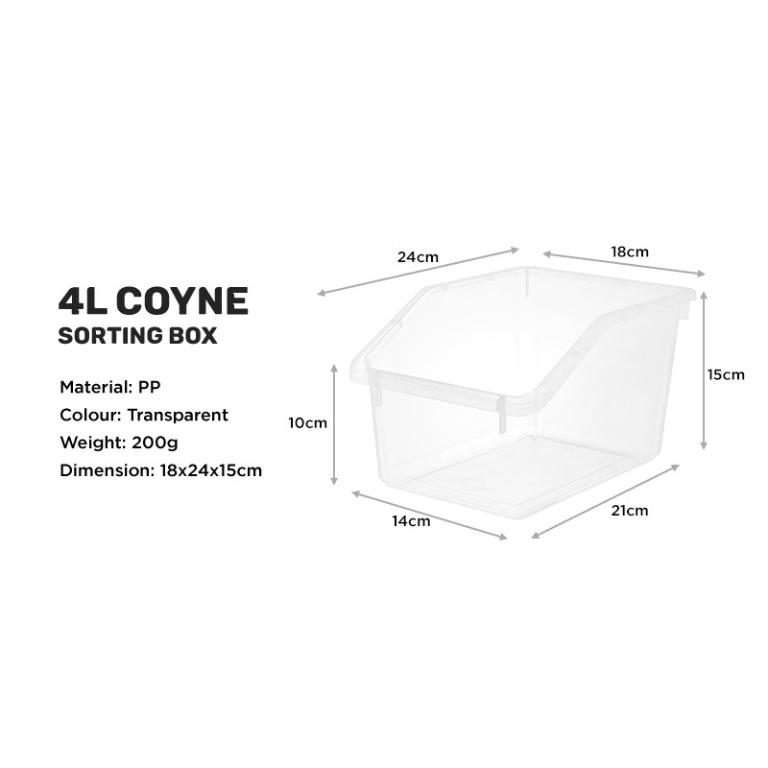 Transparent Sorting Box4 Litres - Storage Box / Home Organisation ...