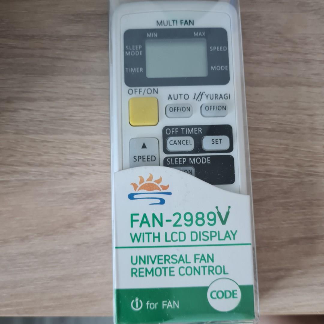 Universal remote for fan, TV & Home Appliances, Air Conditioners ...