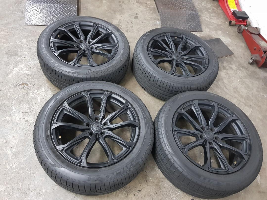 Used Original Rays Versus 19" Rims with Tyres, Car Accessories, Tyres ...