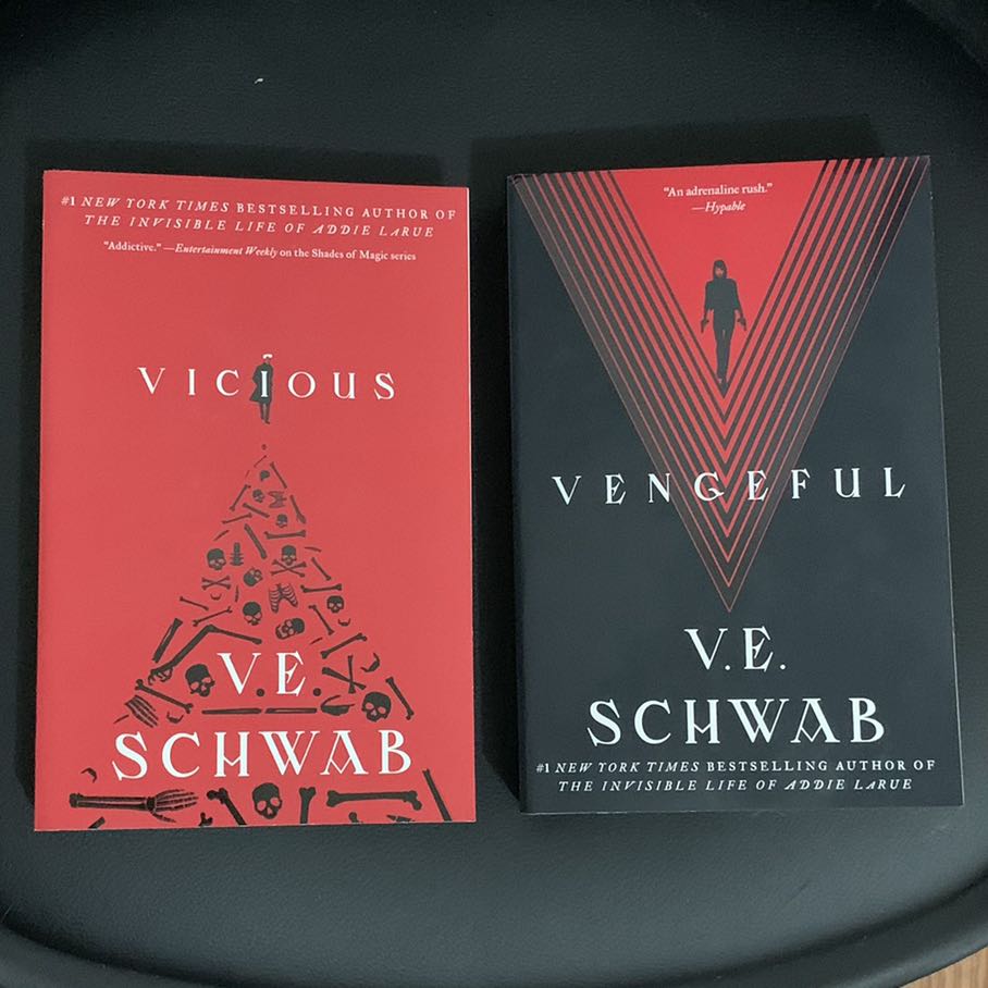 Vicious and Vengeful (Villains Duology) by V.E. Schwab with box and ...