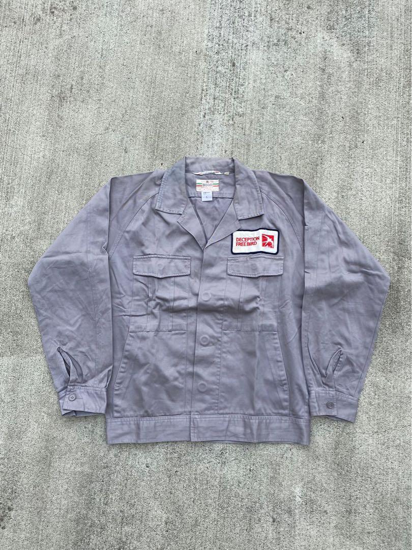 Vintage Grey Japanese Work Jacket, Men's Fashion, Coats, Jackets and ...