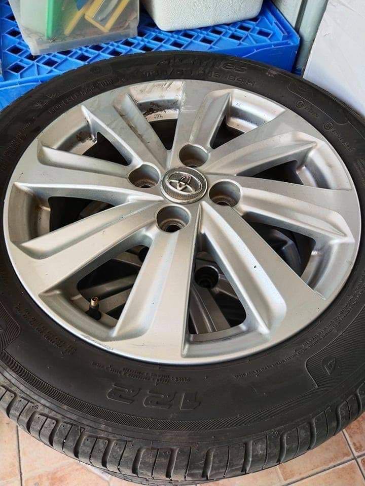 Vios stock mags and tires, Car Parts & Accessories, Mags and Tires on ...
