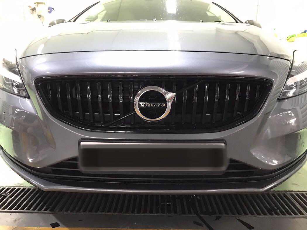 Volvo front grill sticker wrap,Front grill dechrome, Car Accessories ...