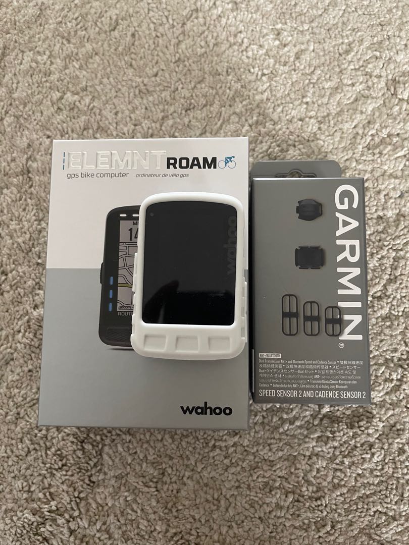 Wahoo Element Roam with Garmin Speed and Cadence Sensor 2, Sports ...