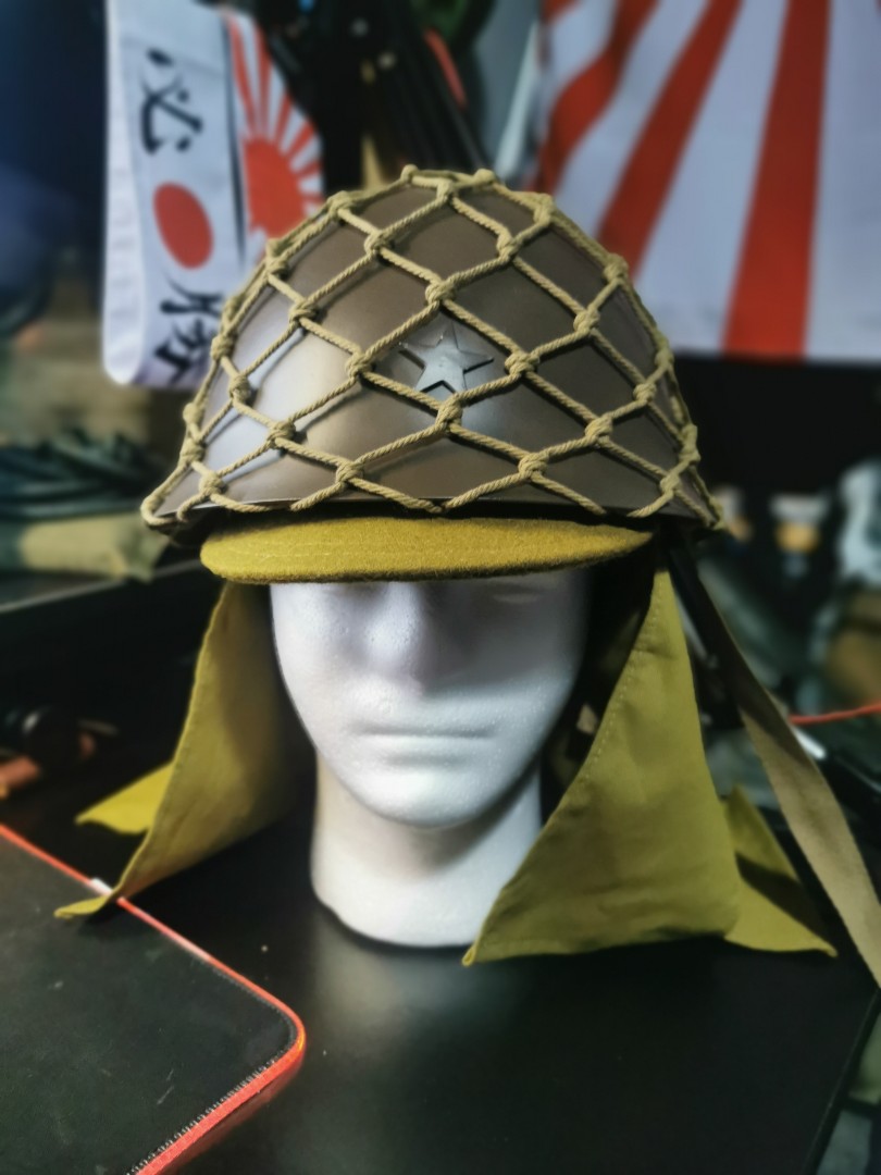 WW2 IJA TYPE 90 STEEL HELMET REPRODUCTION SET, Hobbies & Toys ...