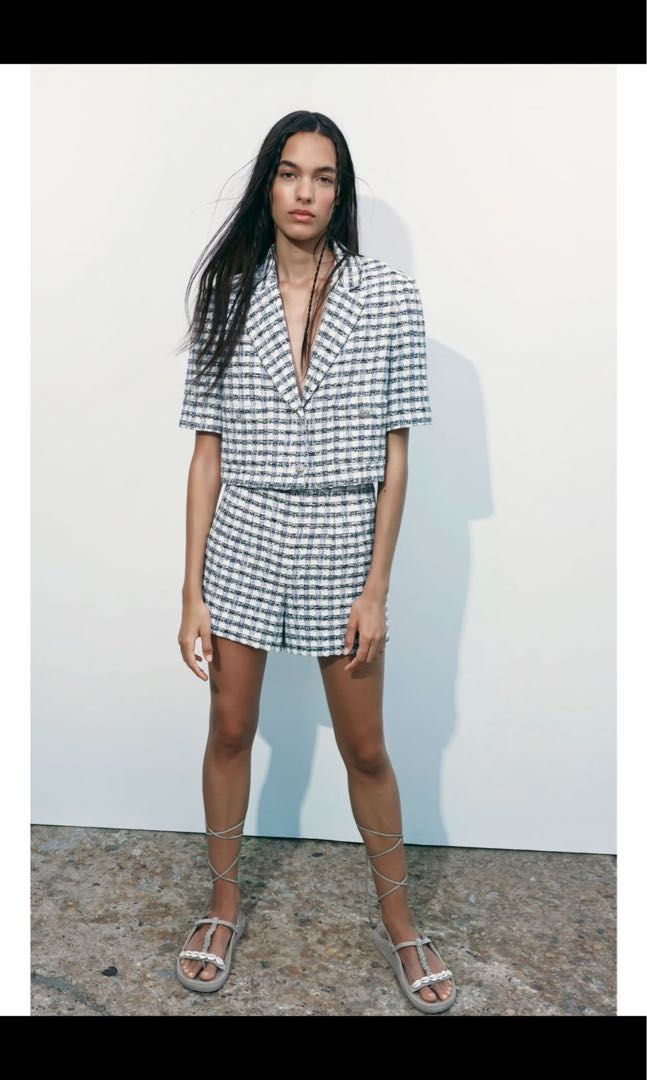 Zara Tweed Coordinates, Women's Fashion, Dresses & Sets, Sets or ...