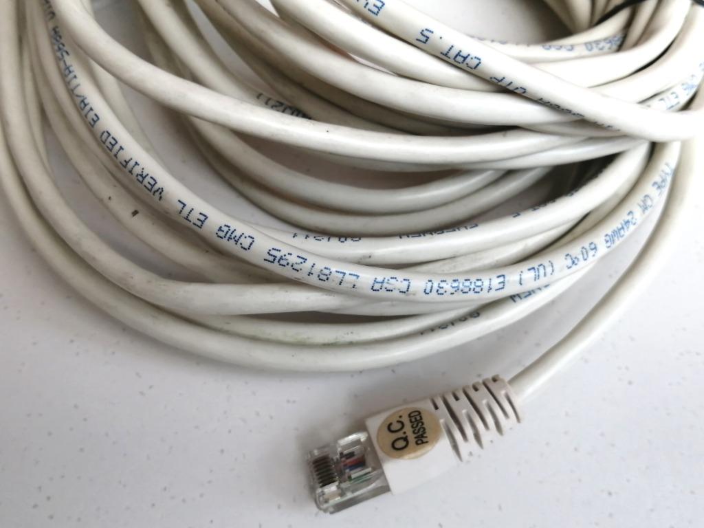 20 meters Ethernet Category 5 UTP Cable [20m Cat 5 / Cat5 UTP Cable ...