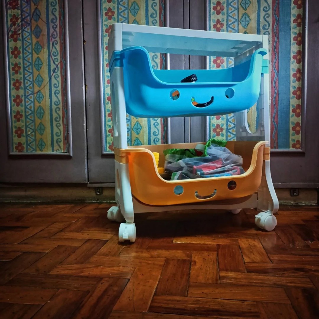 2 Tier Combine Storage Rack Trolley, Babies & Kids, Baby Nursery & Kids ...