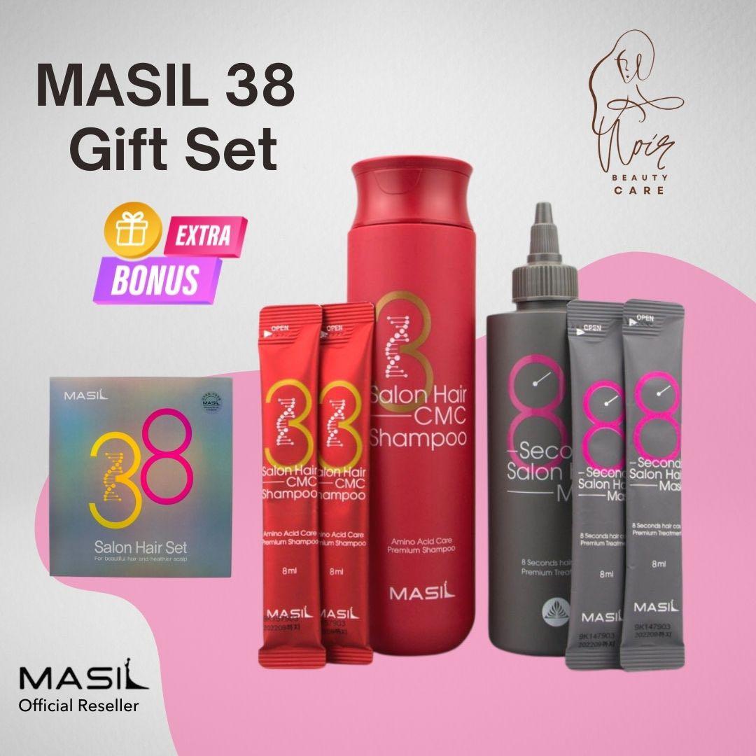 38 MASIL Limited Edition Salon Hair Set Shampoo Hair Treatment Mask Silky, Beauty & Personal ...