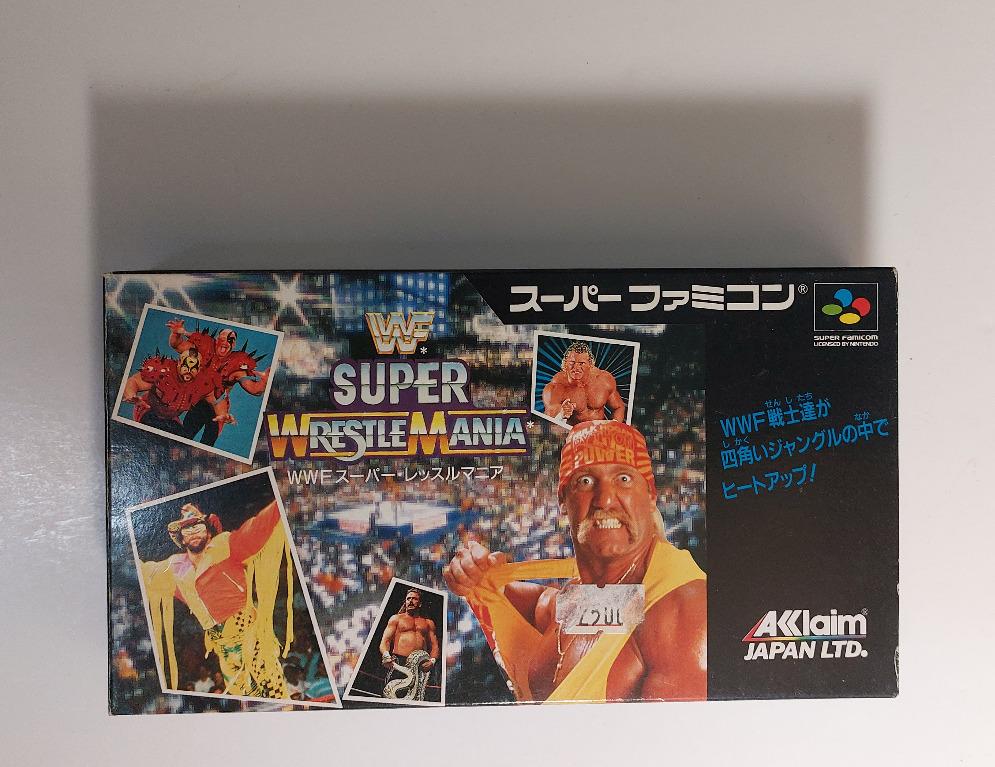 超任 SFC WWF Super WrestleMania 盒9成新, 說明書9.5成新, 卡帶9.5成新, 電子遊戲, 電子遊戲, Nintendo 任天堂 - Carousell