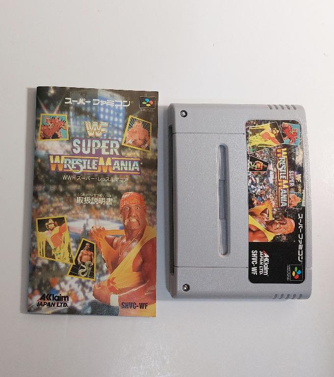 超任 SFC WWF Super WrestleMania 盒9成新, 說明書9.5成新, 卡帶9.5成新, 電子遊戲, 電子遊戲, Nintendo 任天堂 - Carousell