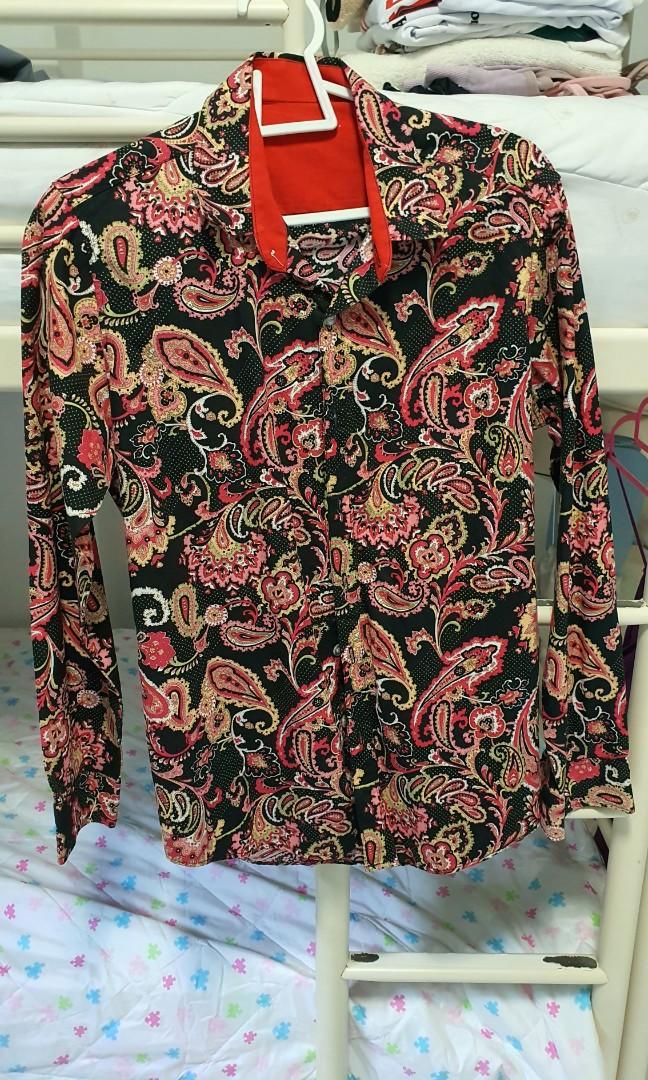 Ah beng formal floral wear, Men's Fashion, Tops & Sets, Tshirts & Polo ...