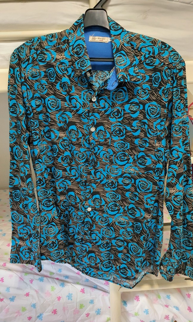 Ah beng formal floral wear, Men's Fashion, Tops & Sets, Tshirts & Polo ...