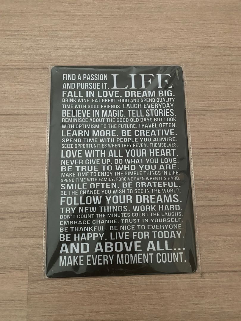 Aluminium Word Design Wall Decor, Furniture & Home Living, Home Decor ...