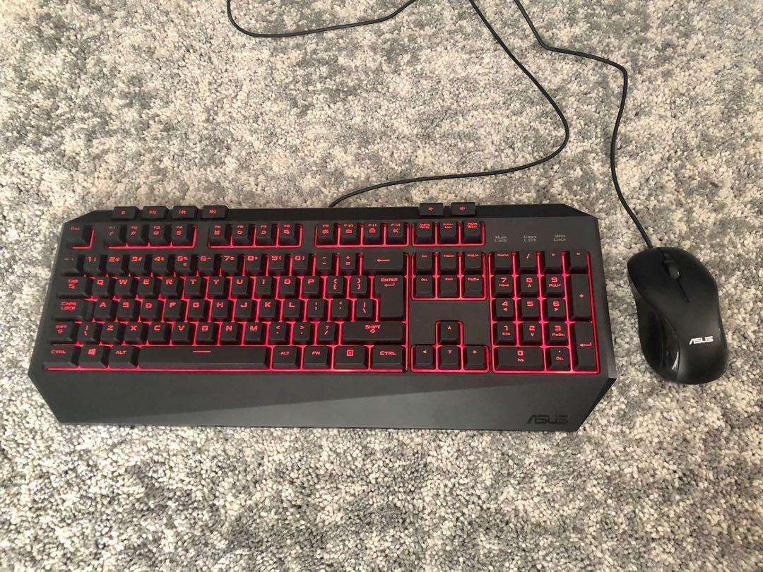 ASUS ROG Keyboard ( BACKLIT KB V2 + FREE Mouse), Computers & Tech ...