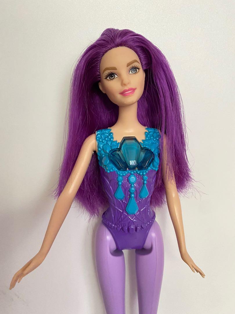 Barbie Purple Hair, Hobbies & Toys, Toys & Games on Carousell