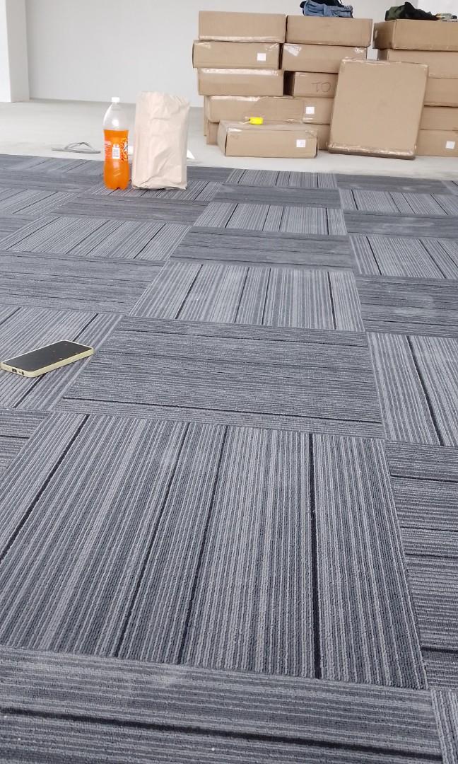 Bitumen Backing Carpet Tile, Furniture & Home Living, Home Decor ...