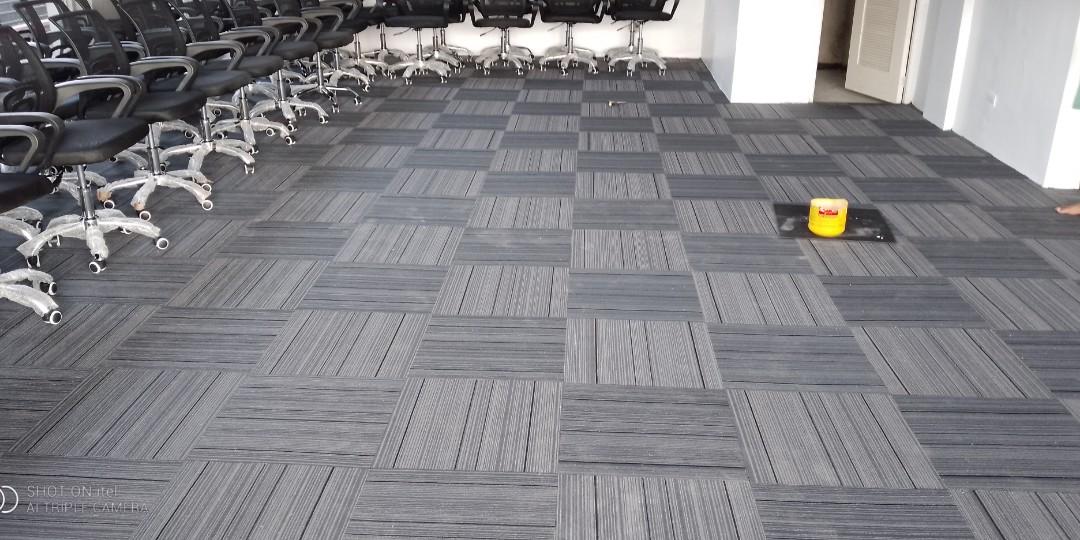 Bitumen Backing Carpet Tile, Furniture & Home Living, Home Decor ...