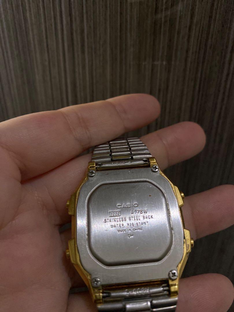 CASIO Vintage A178W Gold Watch, Women's Fashion, Watches & Accessories ...