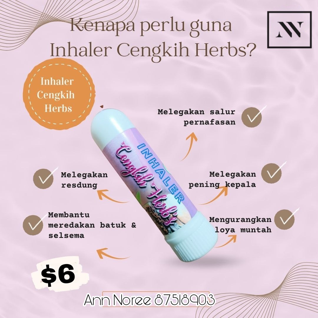 Cengkih inhaler herbs, Beauty & Personal Care, Sanitisers ...