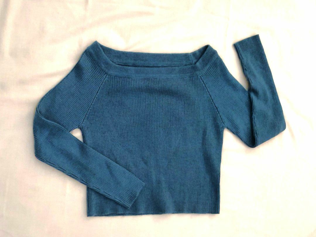 Colorbox crop top, Fesyen Wanita, Pakaian Wanita, Atasan di Carousell