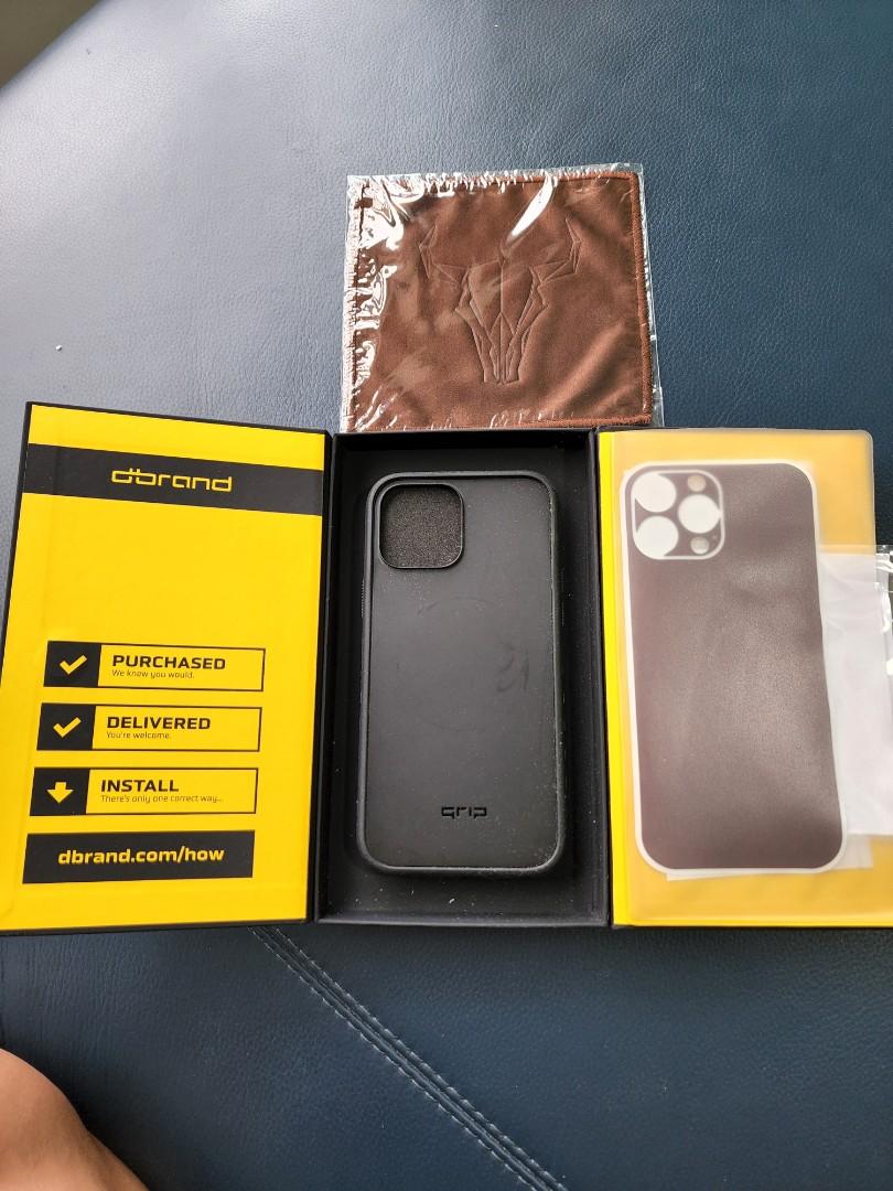Dbrand Grip Case with leather skin - IPhone 13 Pro Max, Mobile Phones ...