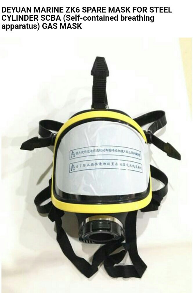 DEYUAN MARINE ZK6 SPARE MASK FOR STEEL CYLINDER SCBA (Self-contained ...