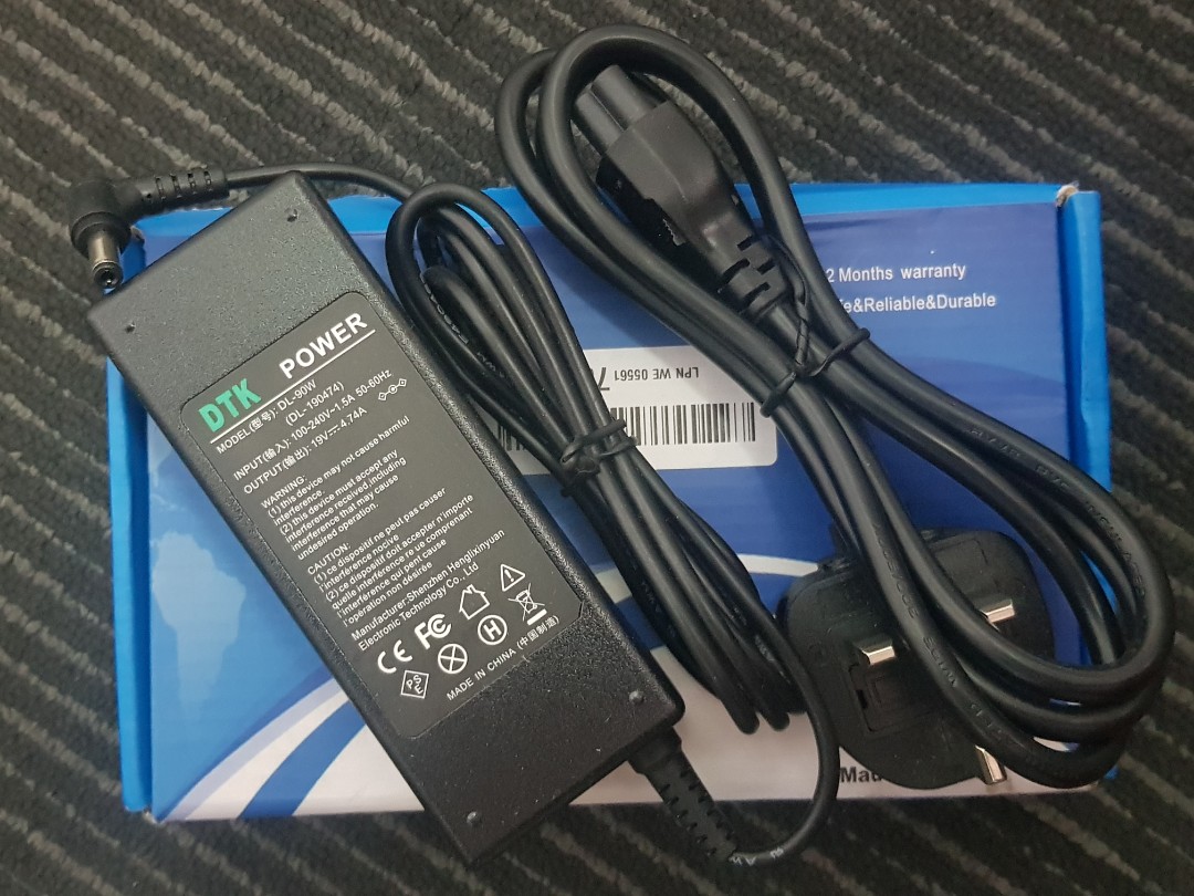 DTK AC ADAPTOR LAPTOP 5.5mm x 2m5mm, Mobile Phones & Gadgets, Mobile ...