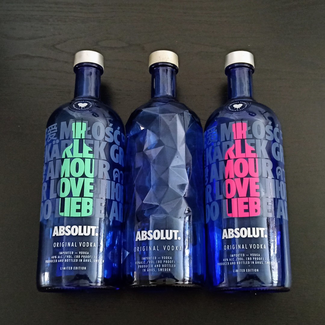 Collectible Limited Edition EMPTY Absolut Vodka Bottles, Hobbies & Toys ...