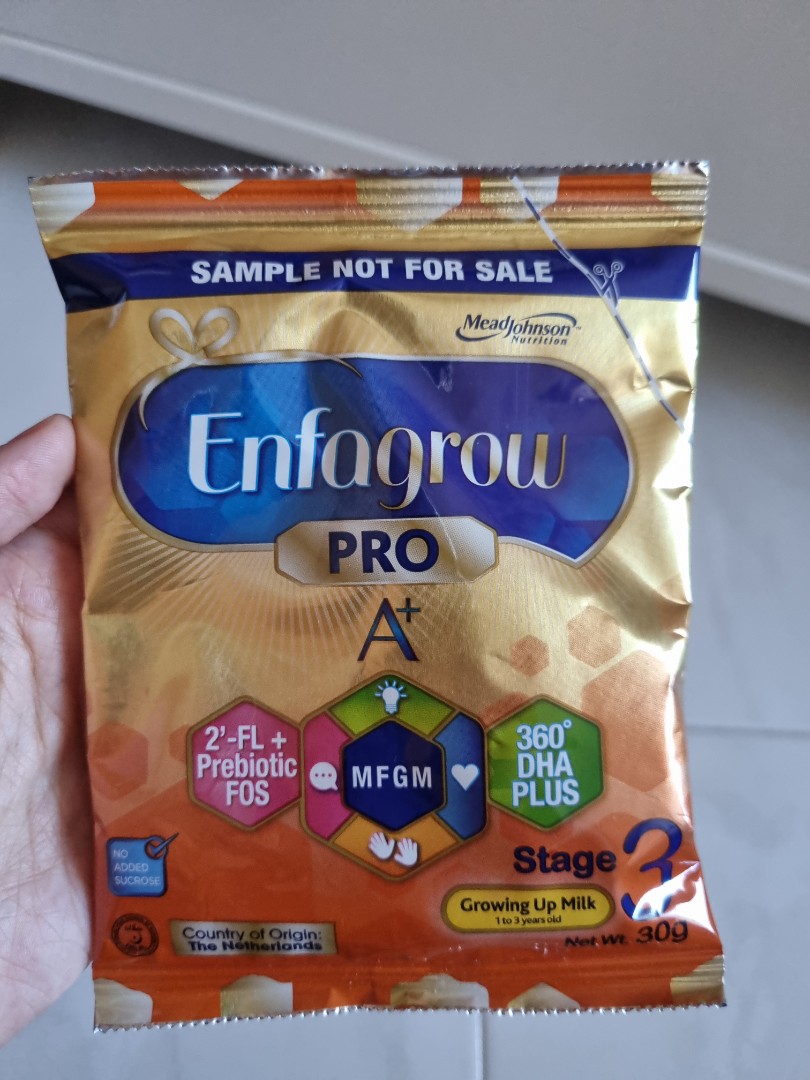 Enfagrow stage 3 sample, Babies & Kids, Nursing & Feeding ...