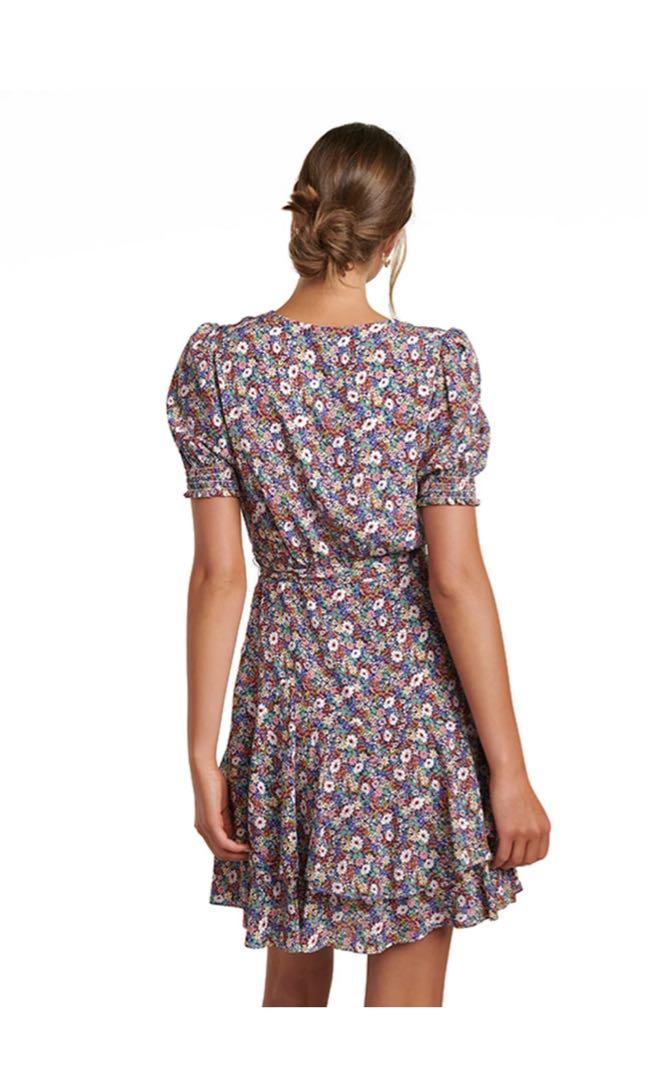 Ever New Kayley Puff Sleeve Skater Dress UK 12, Women's Fashion ...