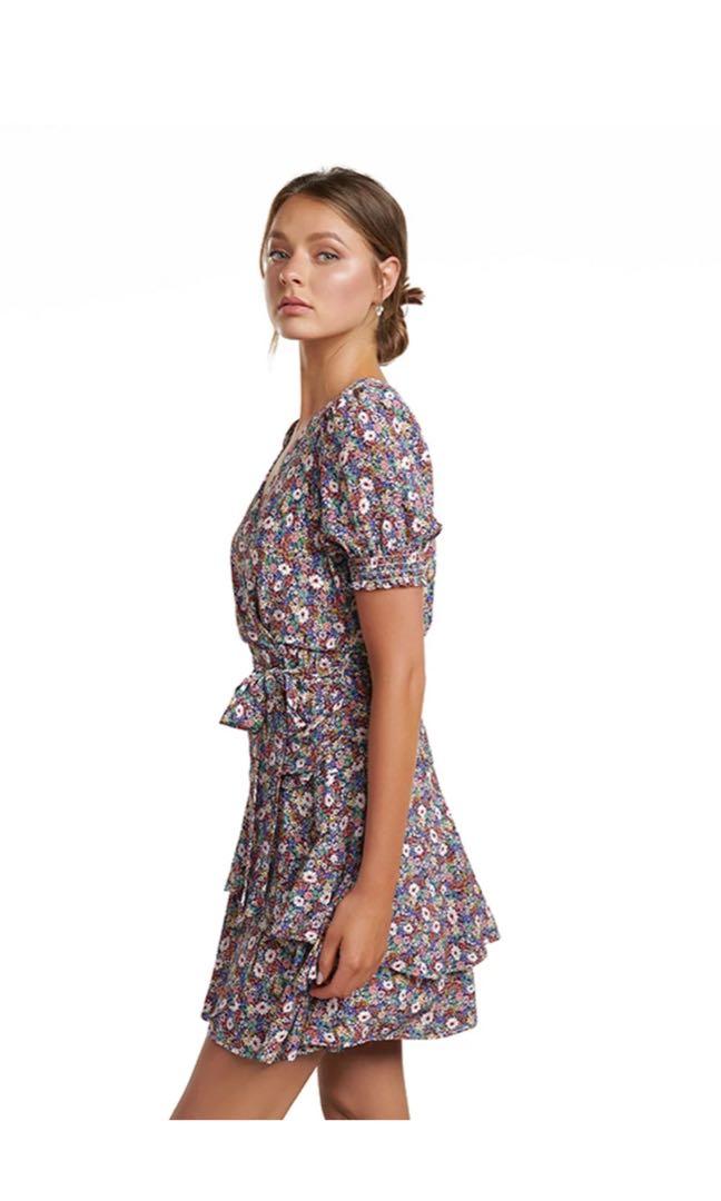 Ever New Kayley Puff Sleeve Skater Dress UK 12, Women's Fashion ...