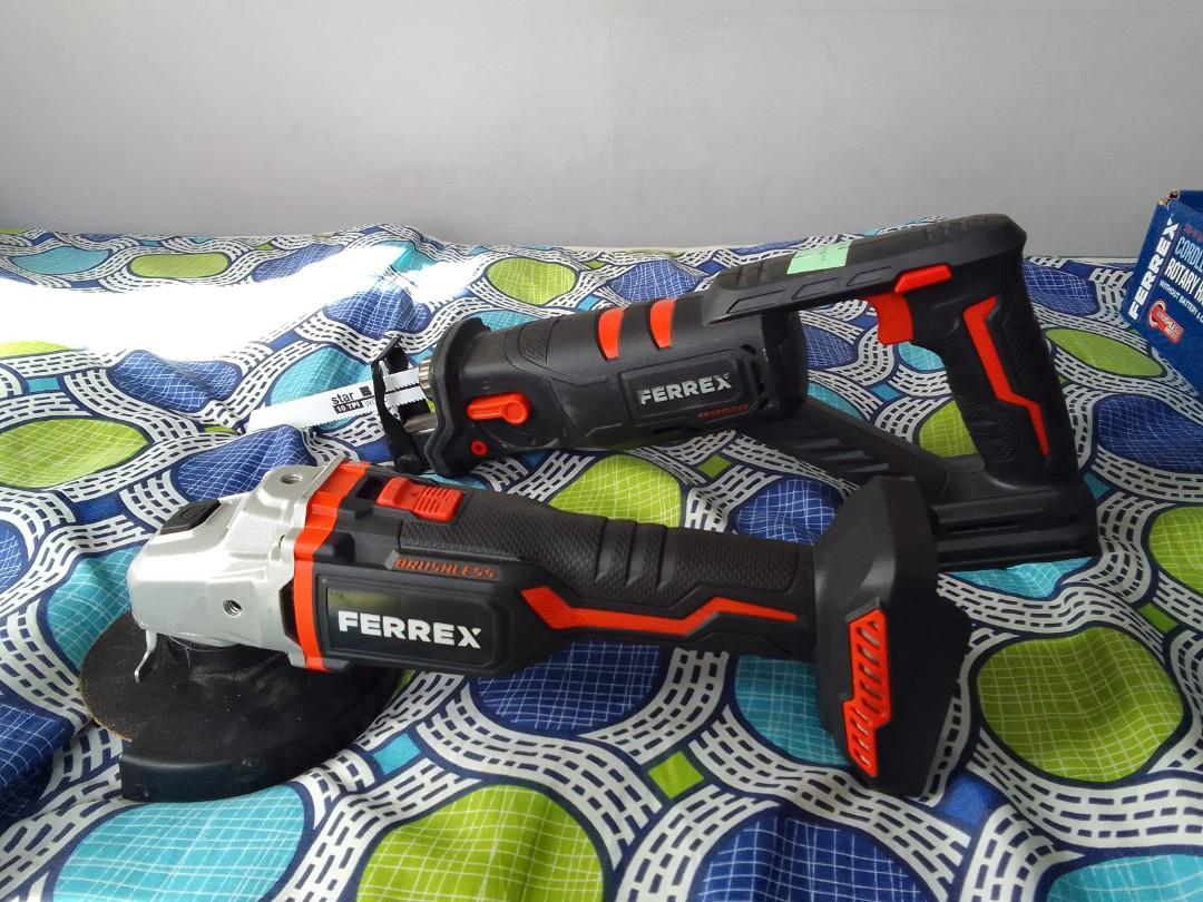 FERREX ANGLE GRINDER AND RECIPROCATING SAW COMBO, Commercial ...