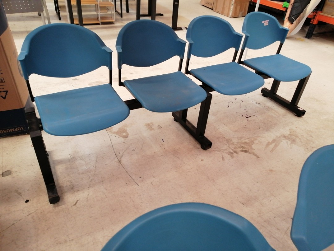 Gang Chair 4 Seater, Furniture & Home Living, Office Furniture ...