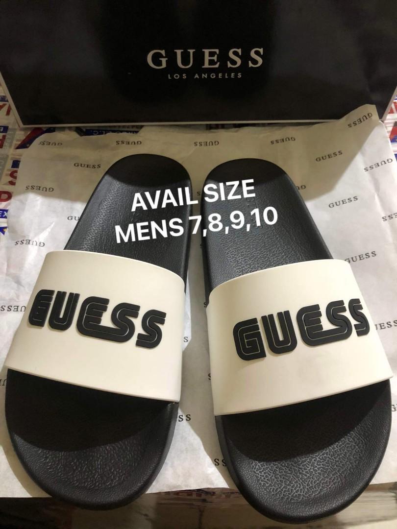 GUESS SLIDES, Men's Fashion, Footwear, Slippers & Slides on Carousell