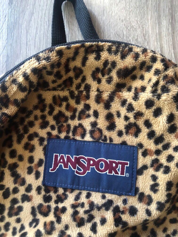 Jansport Leopard Backpack (fixed priced), Women's Fashion, Bags ...