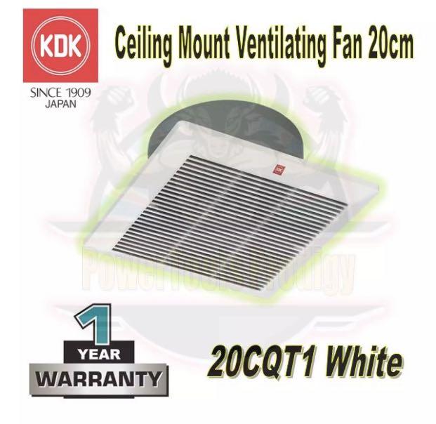 KDK Ceiling Mount Ventilation Fan, Furniture & Home Living, Bathroom ...