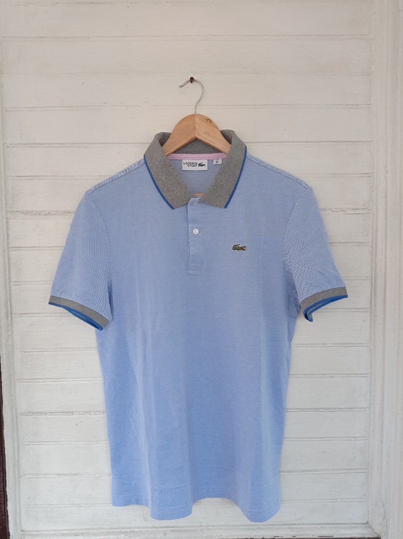 Lacoste light blue, Men's Fashion, Tops & Sets, Tshirts & Polo Shirts ...