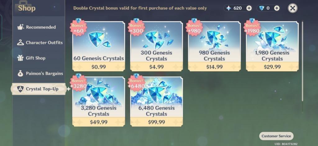[LEGAL] Genshin Impact Genesis Top Up - All Packs, Video Gaming, Gaming ...